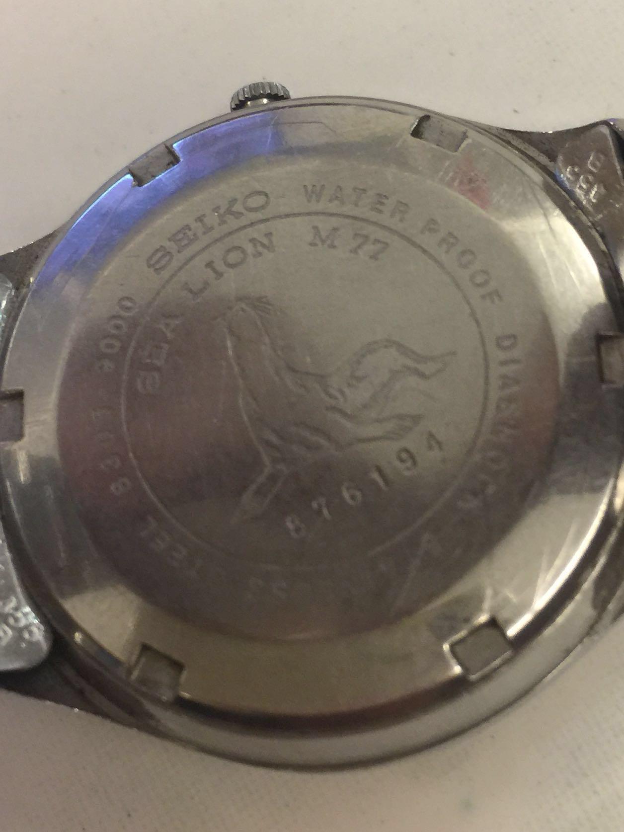 Vintage Seiko Sea lion M77 8305, Mobile Phones & Gadgets, Wearables ...