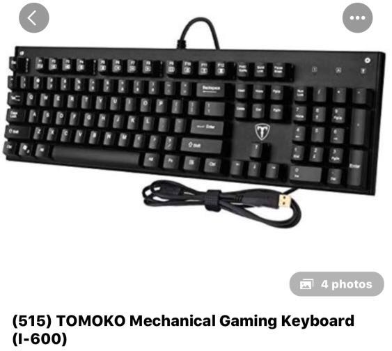 (515) TOMOKO Mechanical Gaming Keyboard (I-600), Computers & Tech ...