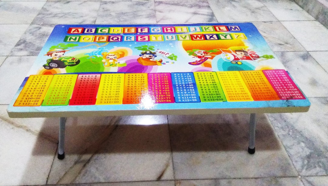Children Foldable Learning Table, Furniture & Home Living, Furniture ...