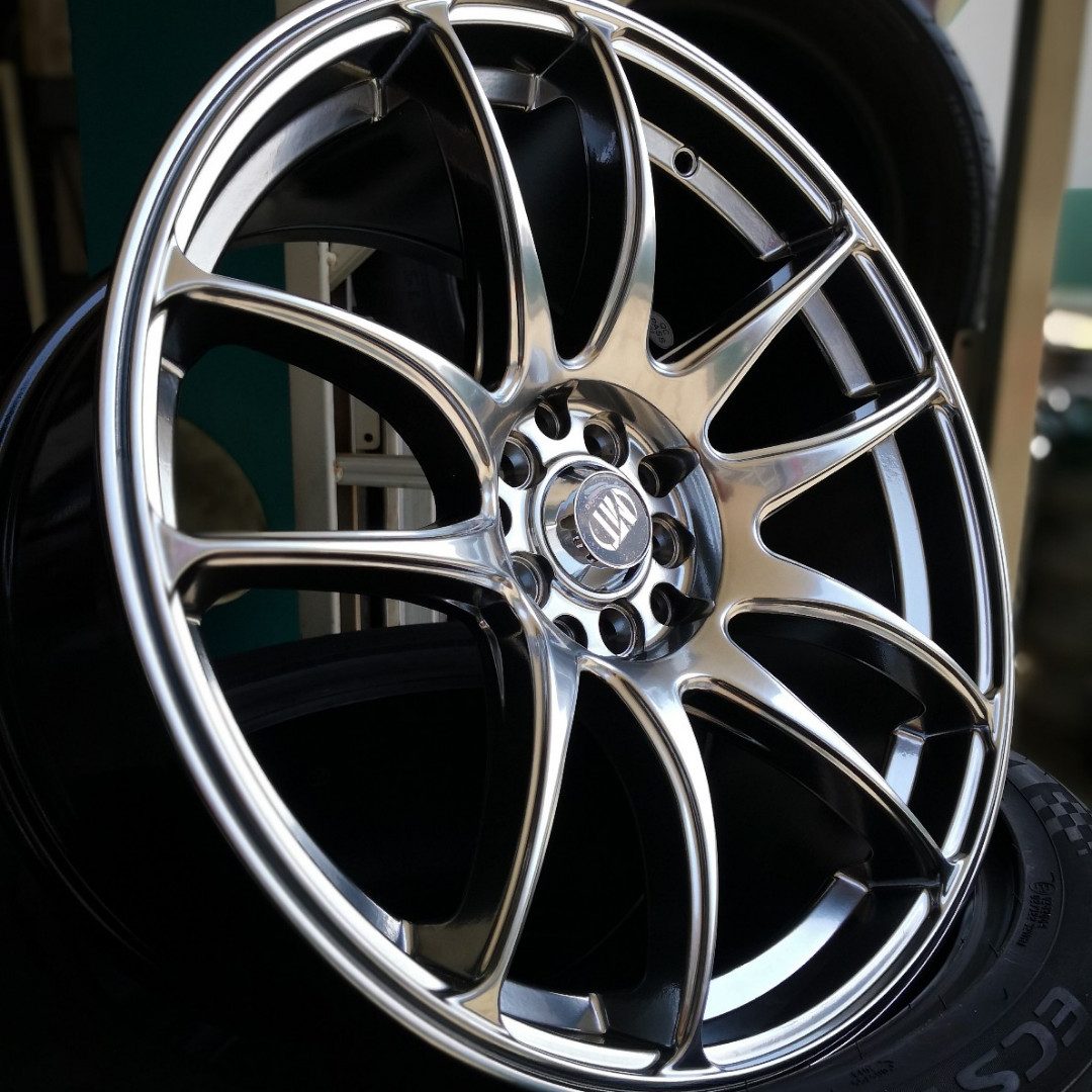 Concave 18" Work Emotion CR Kiwami (rep) Hyper Black Dual PCD 5X114.3 ...