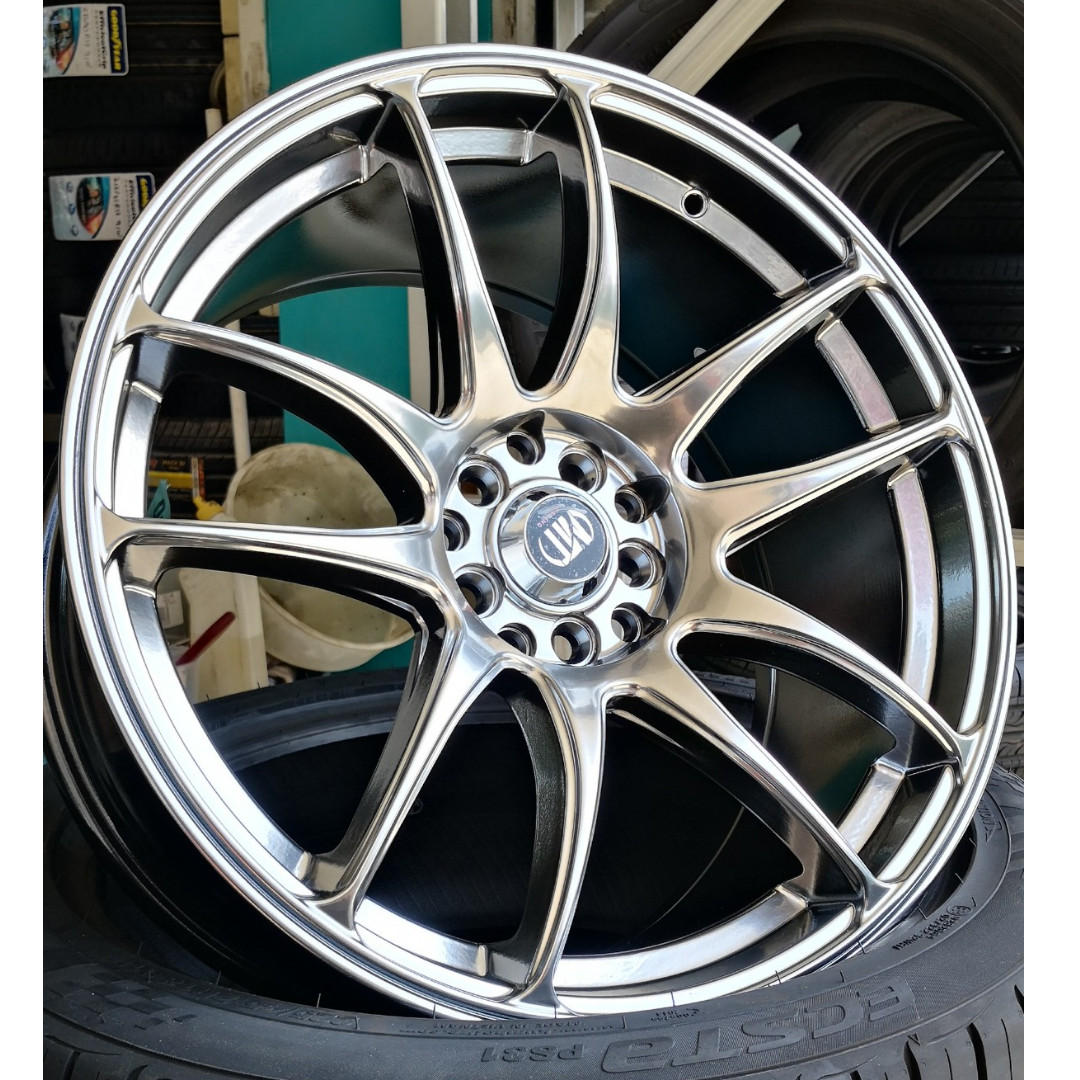 Concave 18" Work Emotion CR Kiwami (rep) Hyper Black Dual PCD 5X114.3 ...