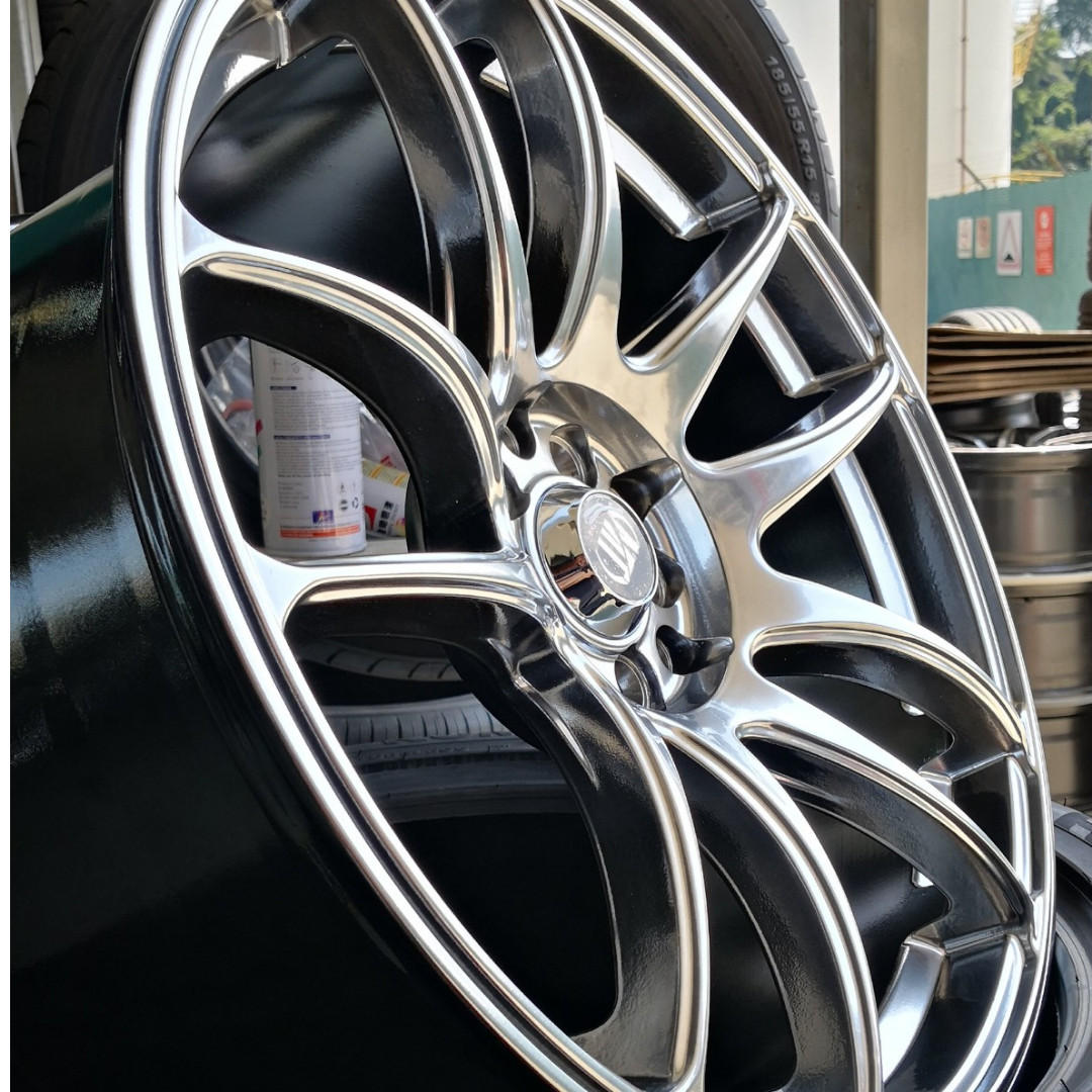 Concave 18" Work Emotion CR Kiwami (rep) Hyper Black Dual PCD 5X114.3 ...