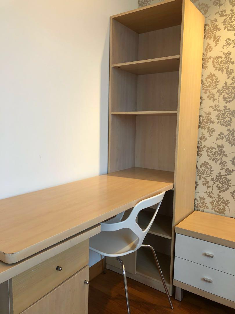 Extendable study table, Furniture & Home Living, Furniture, Tables ...