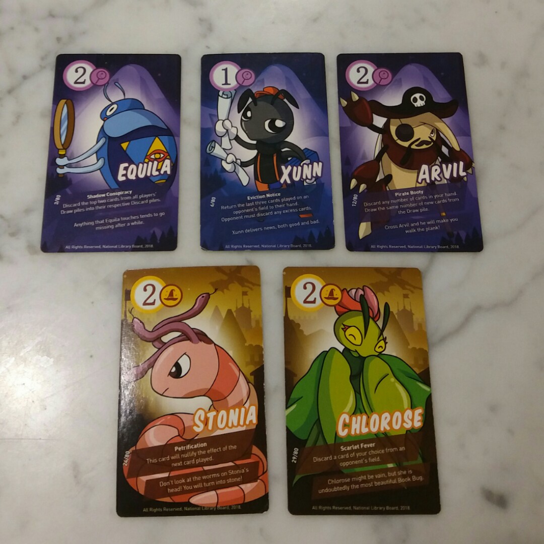 [FSOT] Book Bug 2 Cards, Hobbies & Toys, Toys & Games on Carousell