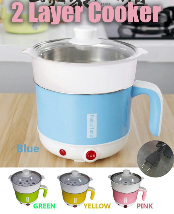 Mini Rice Cooker 2 layer steam,cook,boiler #spareforfix, TV & Home ...
