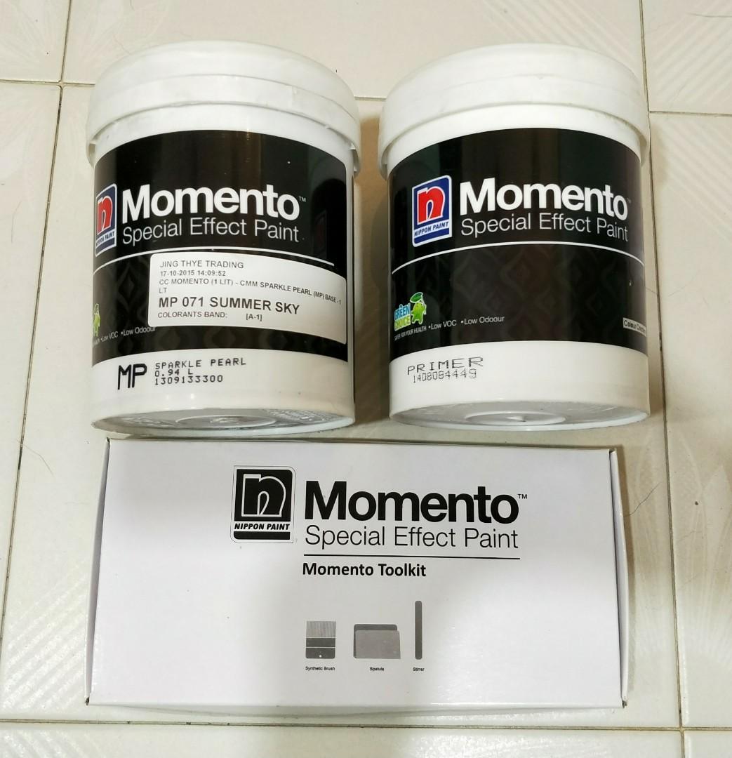 NIPPON PAINT nippon Momento - Special Effect Paint 1 Litre Set plus ...
