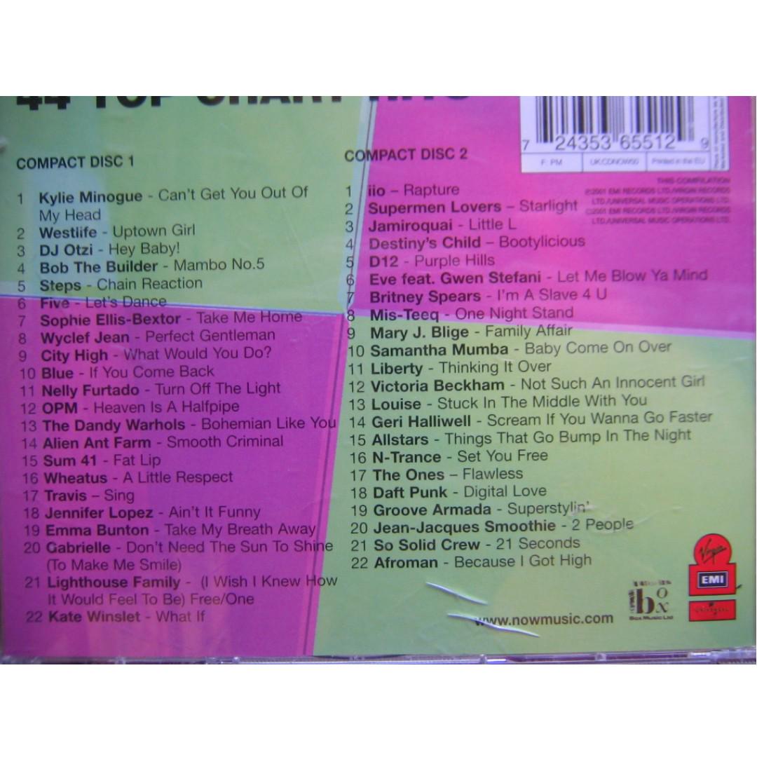 Now 50 CD (Kylie Minogue / Westlife / Steps / Five / Blue / Nelly ...