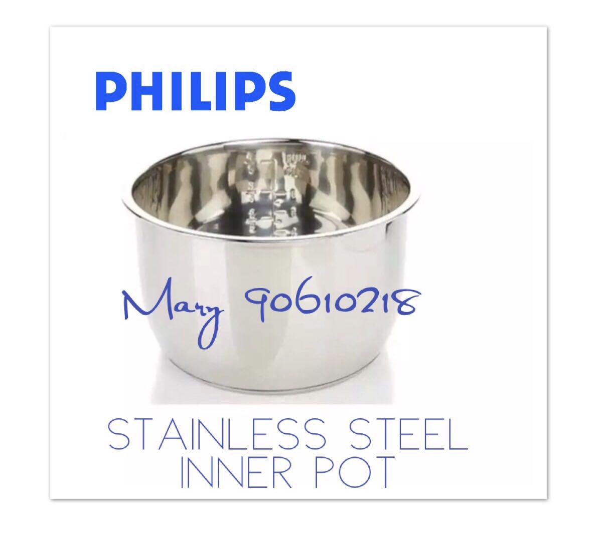Philips BN Stainless steel inner pot -PPC replacement, Furniture & Home ...