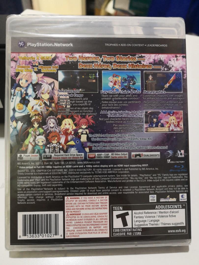 PS3 Trinity Universe, Video Gaming, Video Games, PlayStation on Carousell