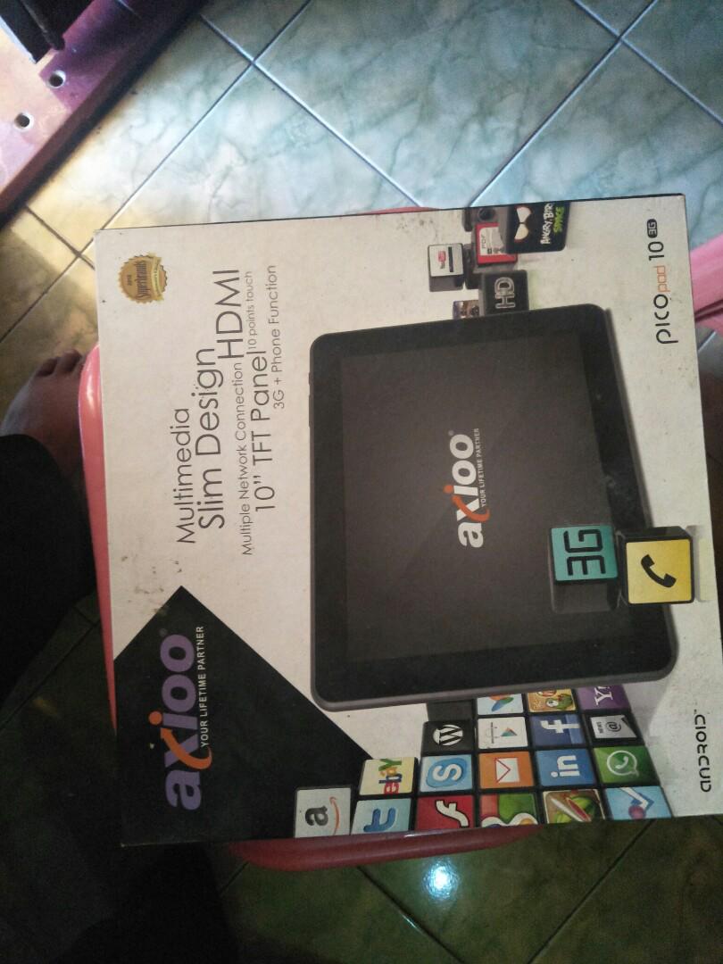 Tablet axio picopad 10" minus lcd, Telepon Seluler & Tablet di Carousell