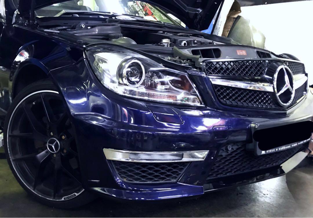 W204 AMG C63 Headlights, Car Accessories, Electronics & Lights on Carousell