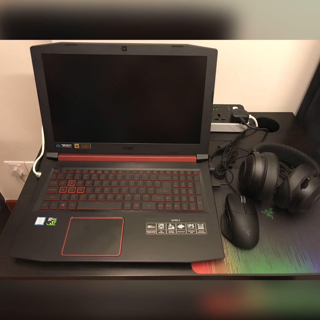 Acer Nitro 5 (AN515-52-784Y) Gaming Laptop - 8th Generation i7 ...