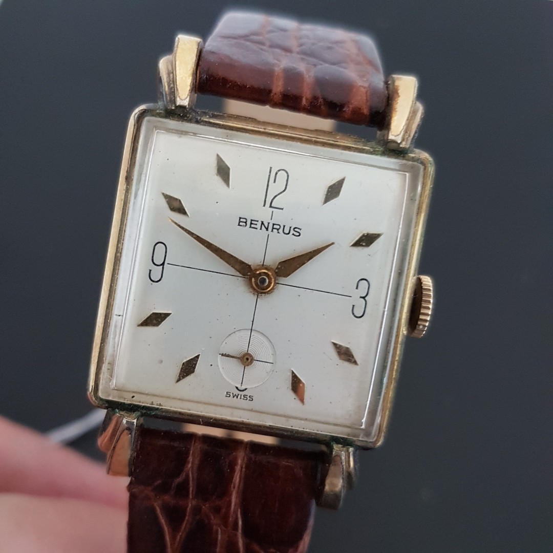 Benrus 10k Rolled Gold Vintage Watch, Luxury, Watches on Carousell