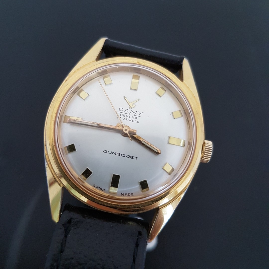 Camy Jumbo Jet Hand Winding Vintage Watch, Women's Fashion, Watches ...