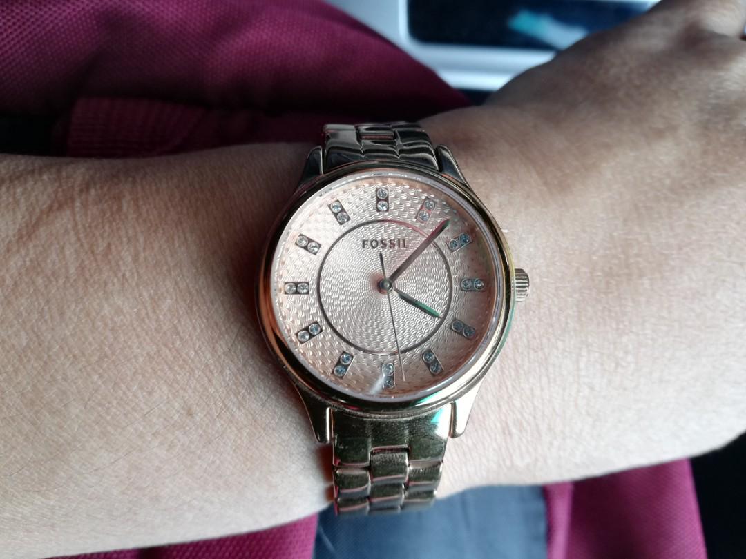 Fossil Women's Watch BQ1571 (Rose Gold) (RUSH), Women's Fashion ...
