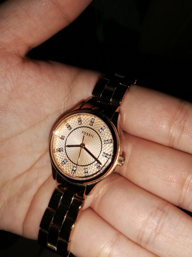 Fossil Women's Watch BQ1571 (Rose Gold) (RUSH), Women's Fashion ...