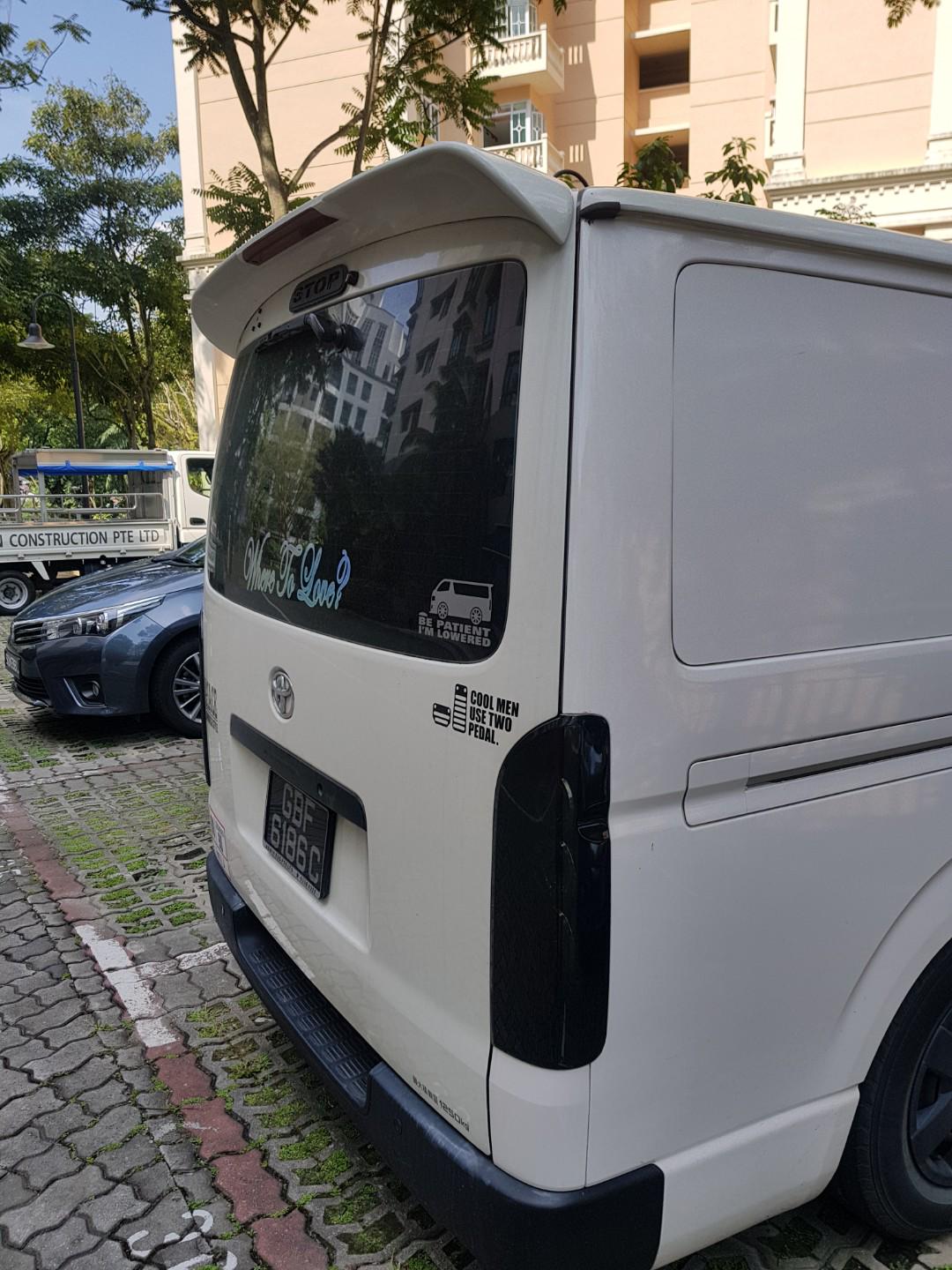 Hiace spoiler, Car Accessories, Accessories on Carousell