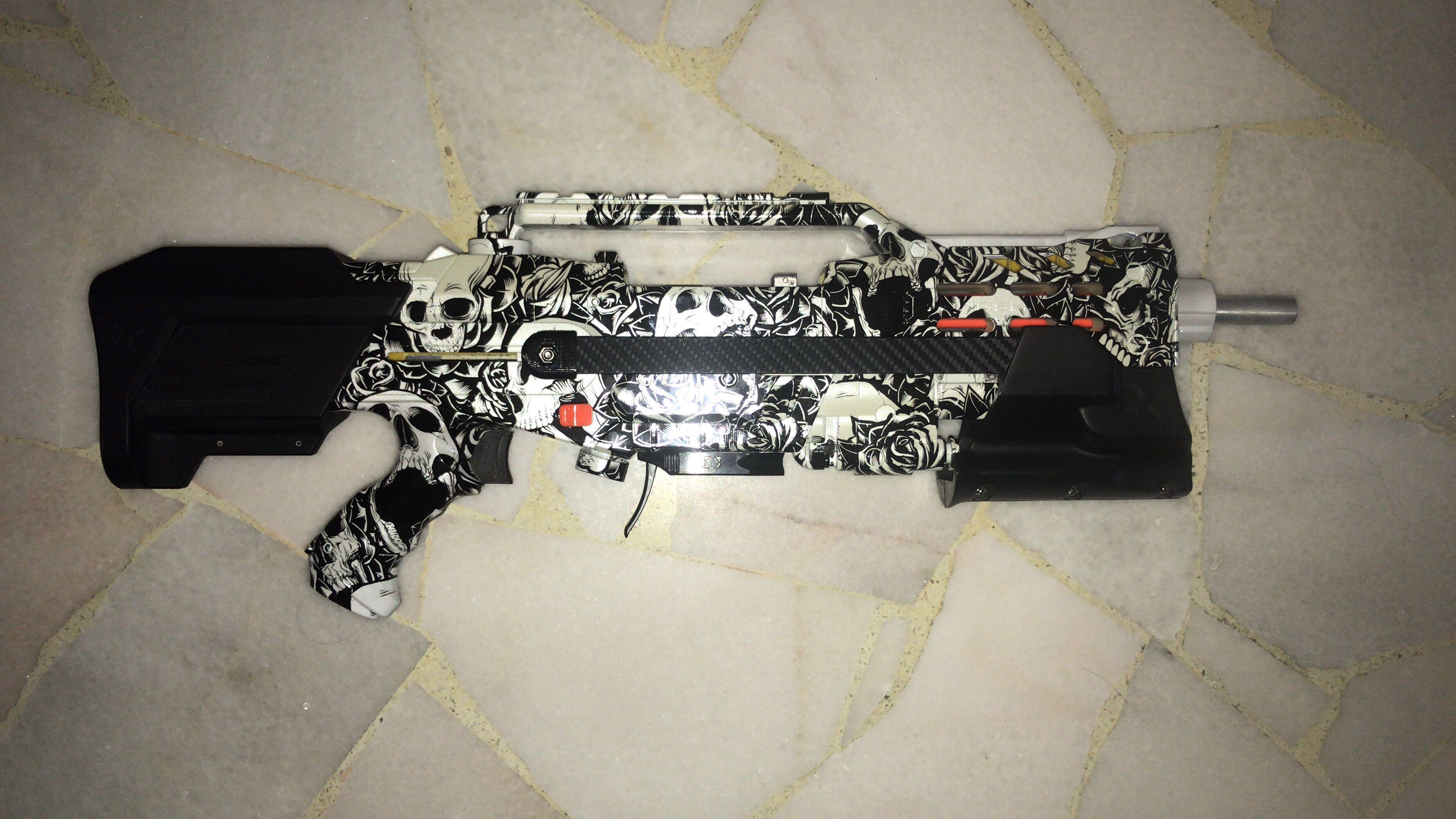 Nerf Longshot Blaster (modded), Hobbies & Toys, Toys & Games on Carousell