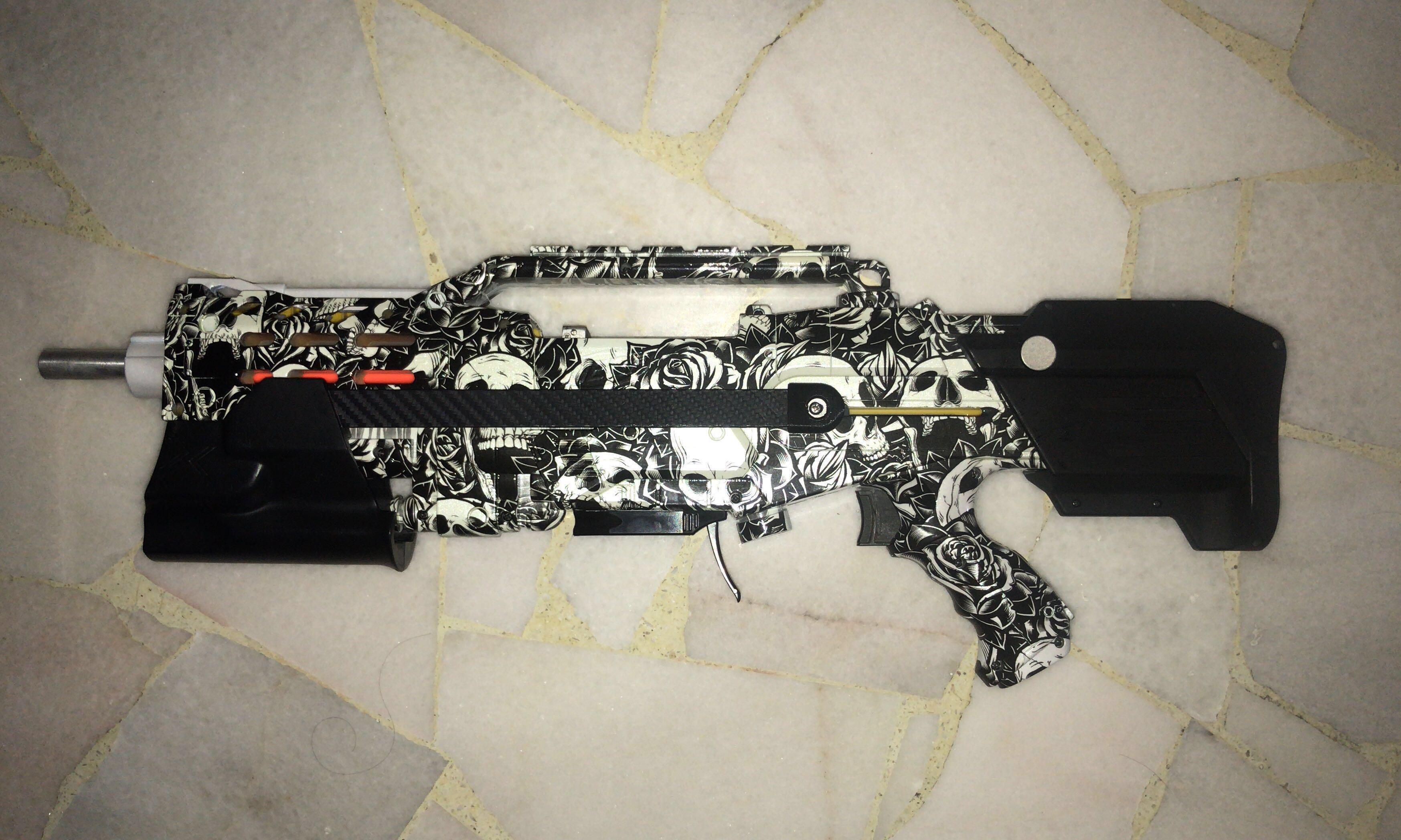 Nerf Longshot Blaster (modded), Hobbies & Toys, Toys & Games on Carousell