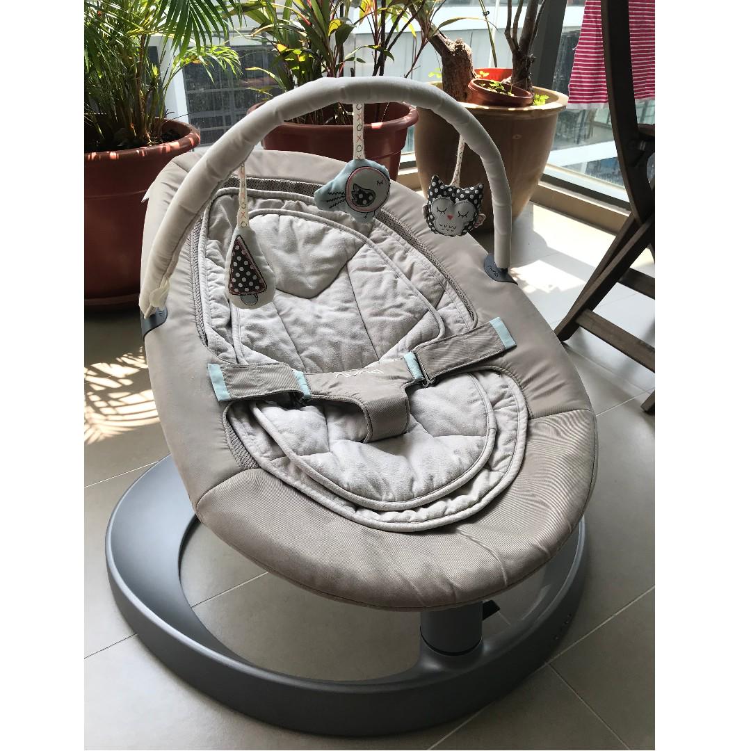 Nuna Leaf baby bouncer chair + toys bar, Babies & Kids, Infant Playtime ...