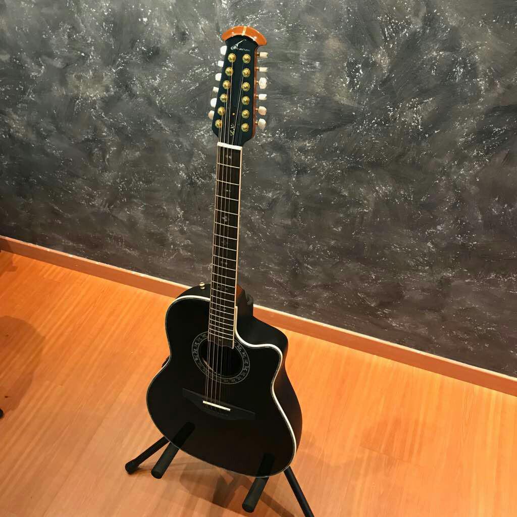 Ovation Custom Legend LX M/B/O Black 12 string, Hobbies & Toys, Music ...
