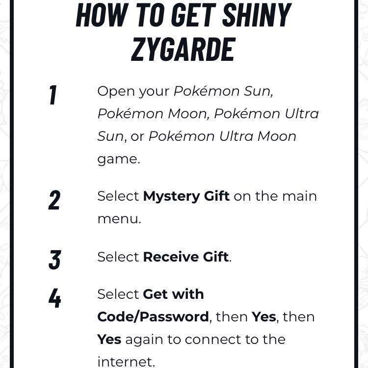 Pokemon Shiny Zygarde Legendary Event Code, Video Gaming, Gaming ...