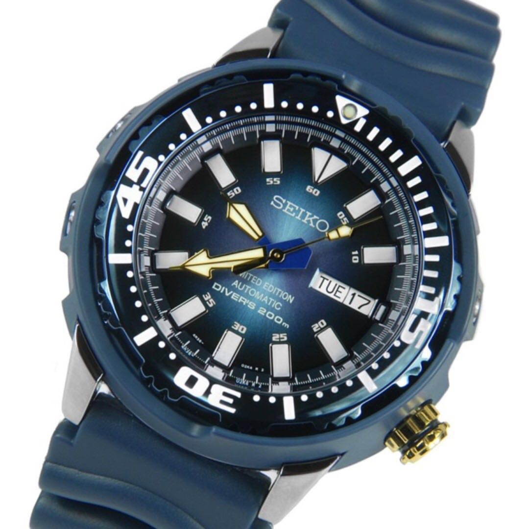 Seiko SRP453 limited divers tuna blue shroud srp 453 not steinhart ...