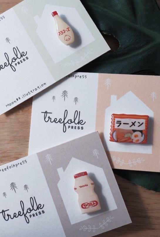 Yakult Japanese Yogurt Handmade Pin, Hobbies & Toys, Stationary & Craft ...