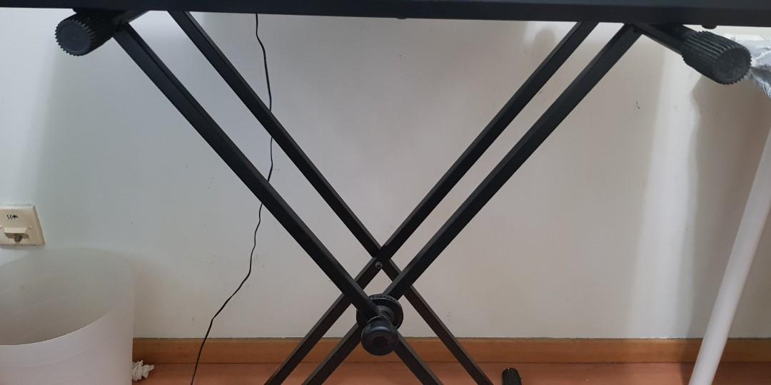 Yamaha PSR E343 keyboard + stand + notes stand, Hobbies & Toys, Music ...