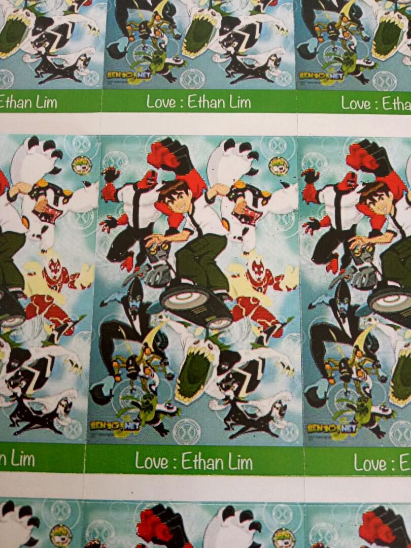 Ben 10 goodie bag stickers / sticker / party/ tag/, Hobbies & Toys ...