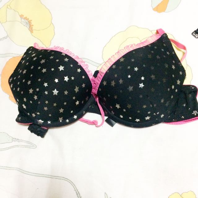 Black Bra With Silver Stars 34B, Women's Fashion, Dresses & Sets ...