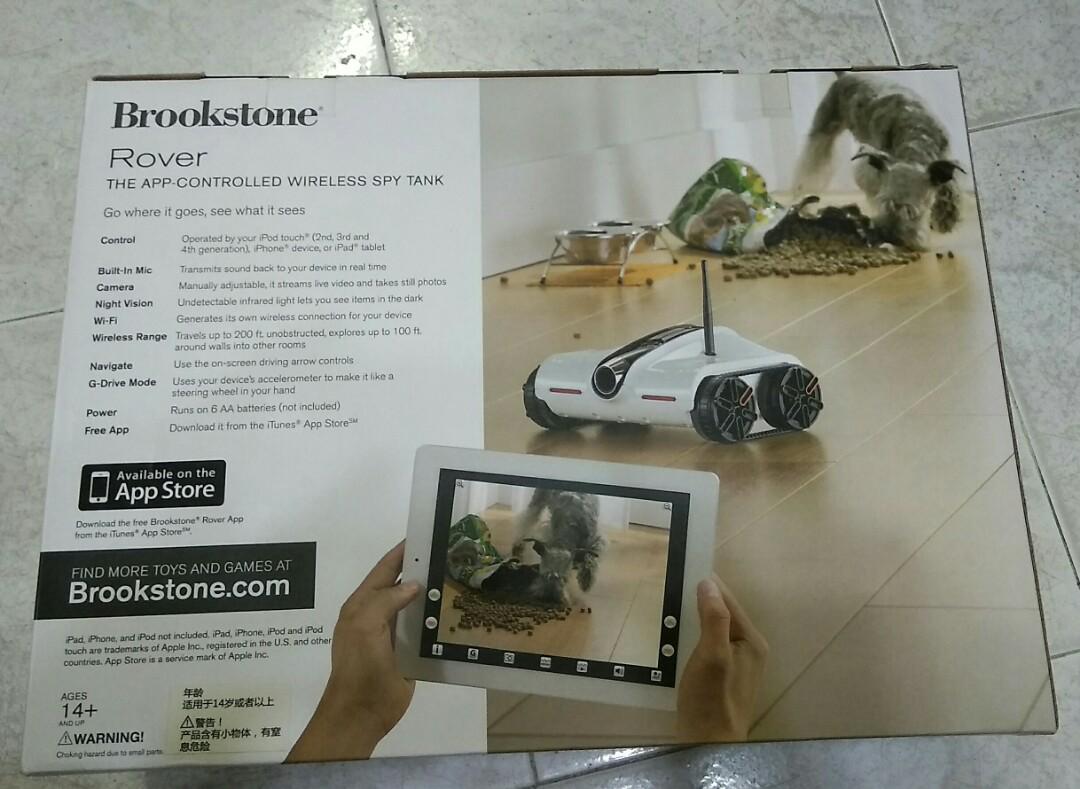 Brookstone Rover Spy Tank wireless app-controlled iPhone iPad 遙控坦克車 not ...