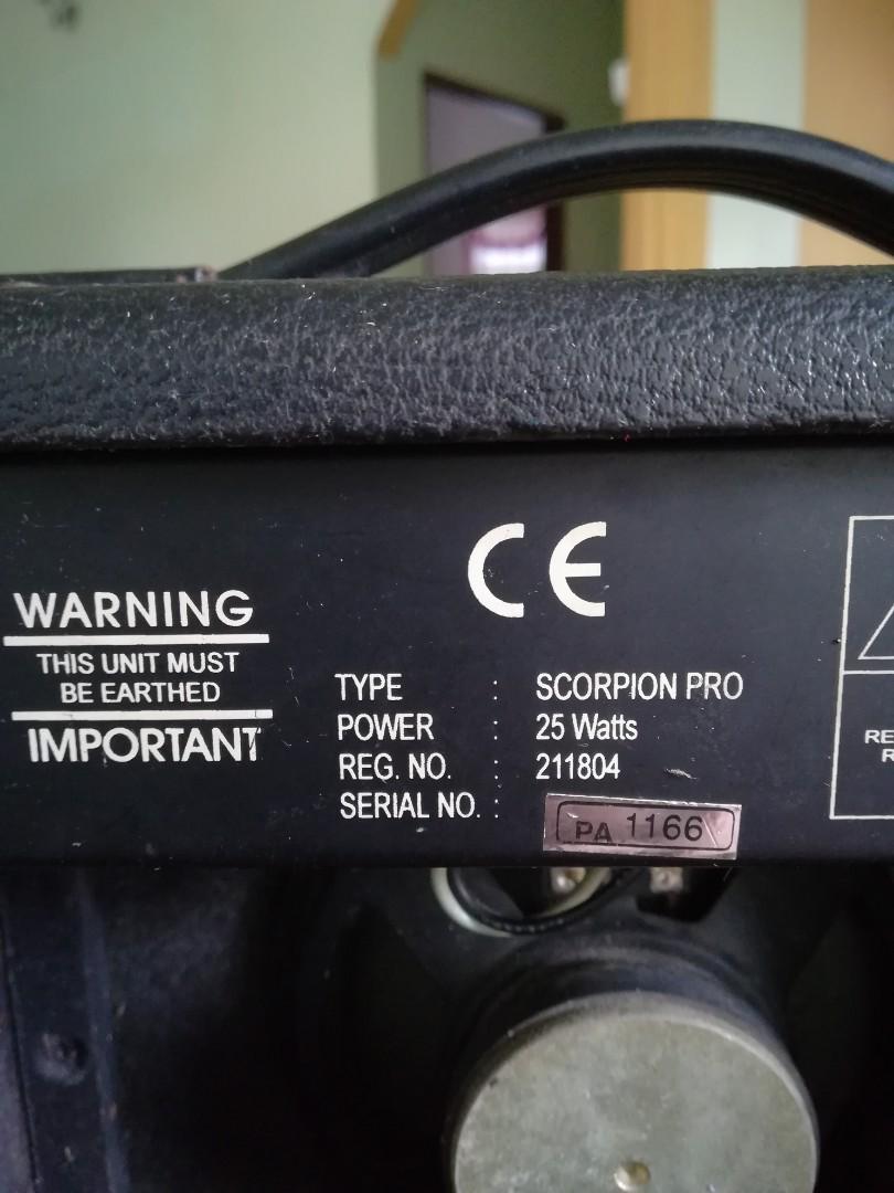 Guitar Amplifier Prince Scorpion Pro, Hobbies & Toys, Music & Media ...