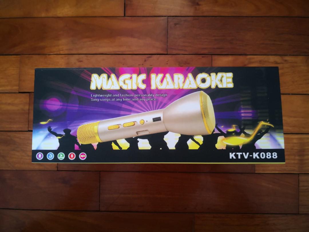 Magic Karaoke K088 Microphone, Audio, Microphones on Carousell