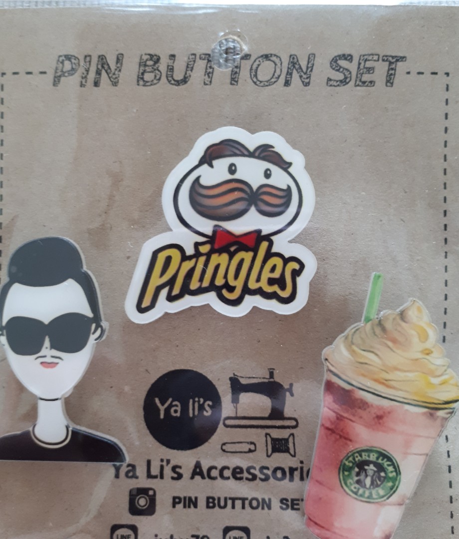 Pin on button set, Hobbies & Toys, Stationery & Craft, Craft Supplies ...