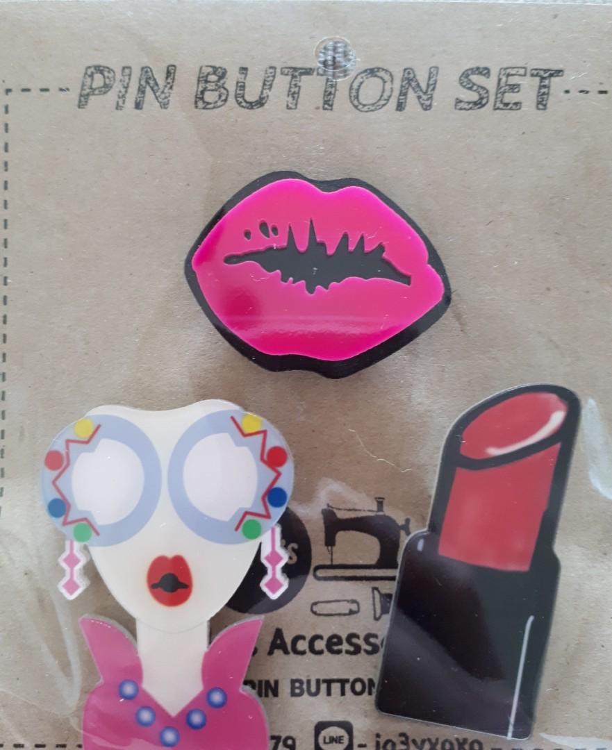 Pin on button set, Hobbies & Toys, Stationery & Craft, Craft Supplies & Tools on Carousell