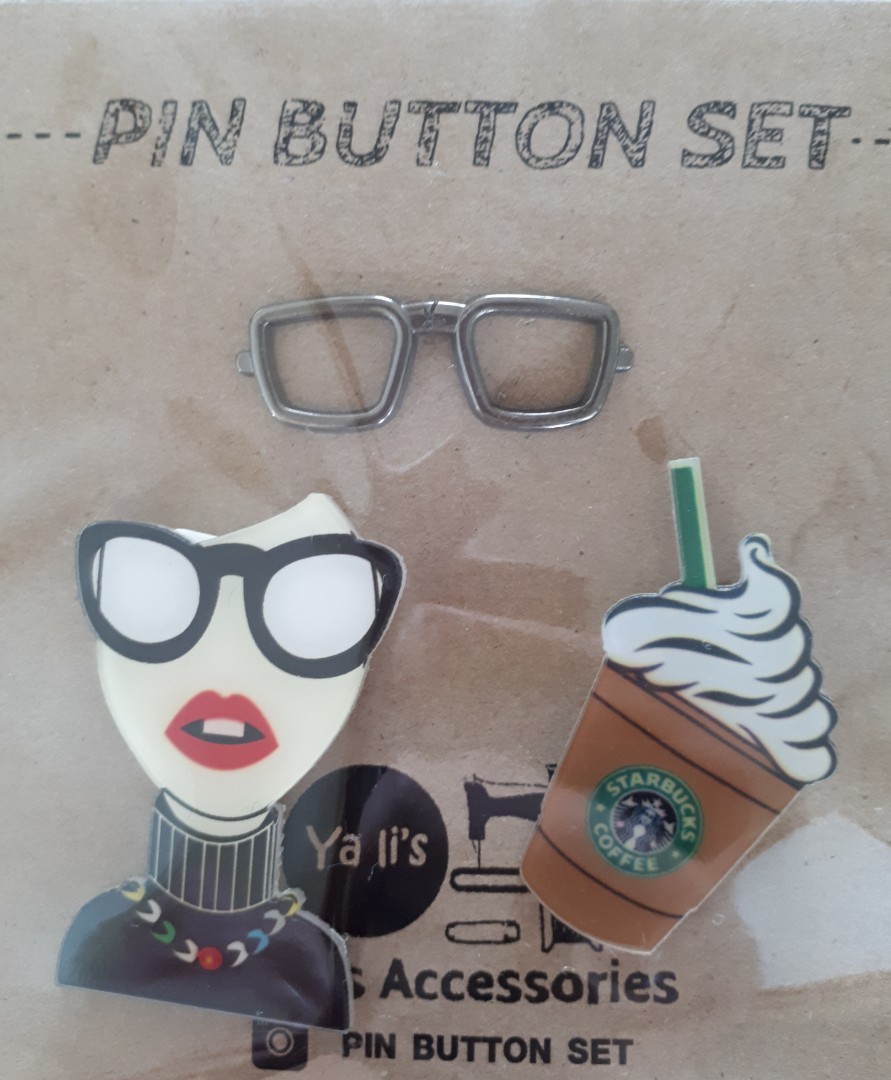 Pin on button set, Hobbies & Toys, Stationery & Craft, Craft Supplies ...