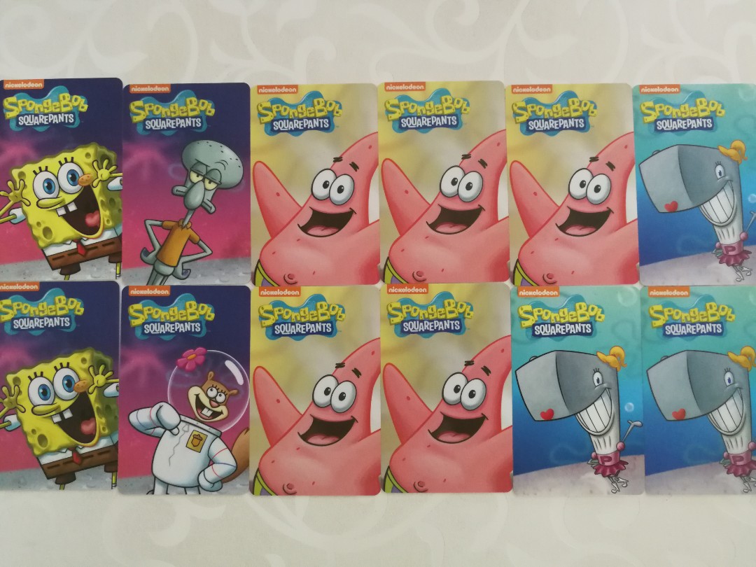 Spongebob squarepants cards, Hobbies & Toys, Toys & Games on Carousell