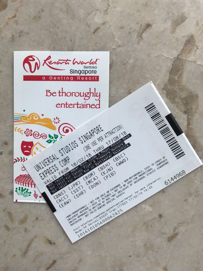 USS tickets with express pass, Tickets & Vouchers, Local Attractions ...