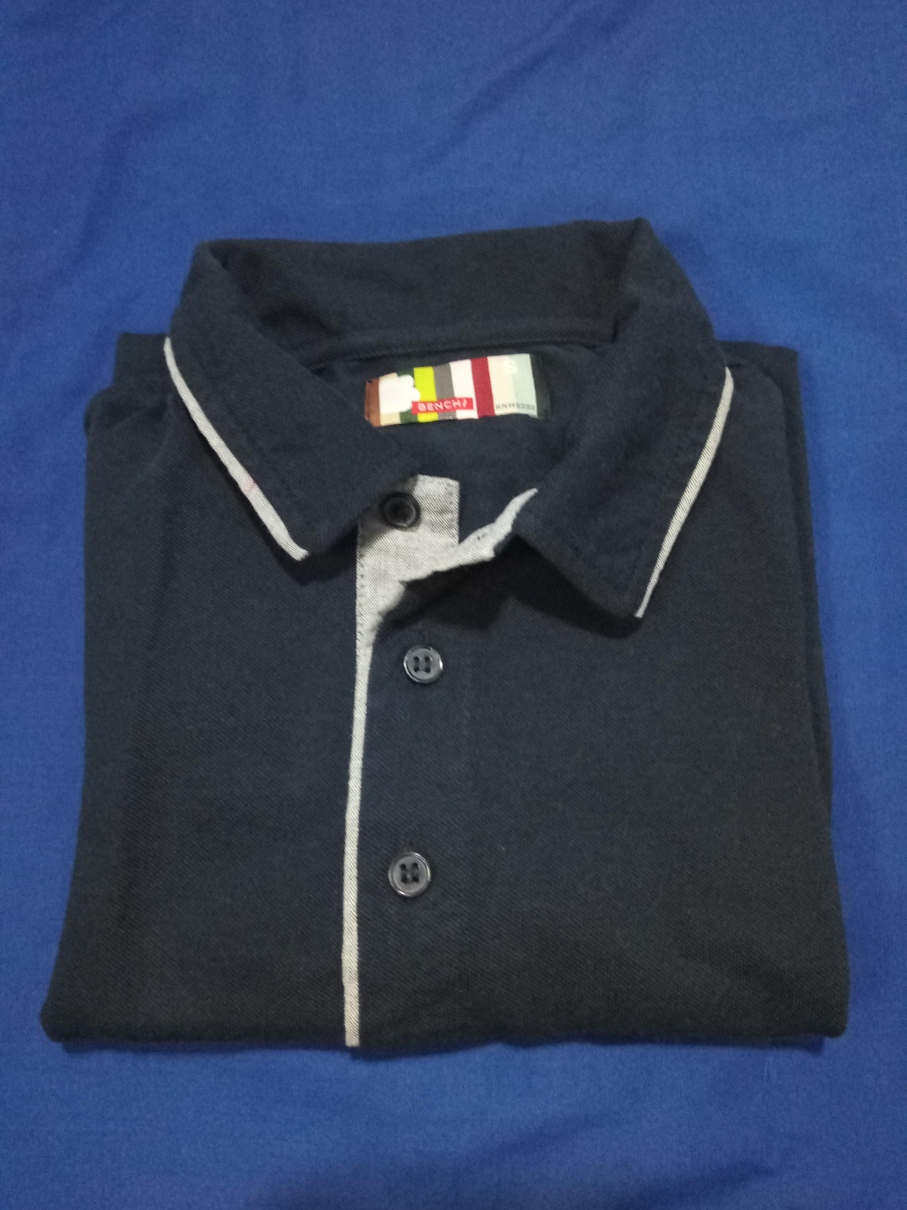 Bench Polo shirt (Navy blue), Men's Fashion, Tops & Sets, Tshirts ...
