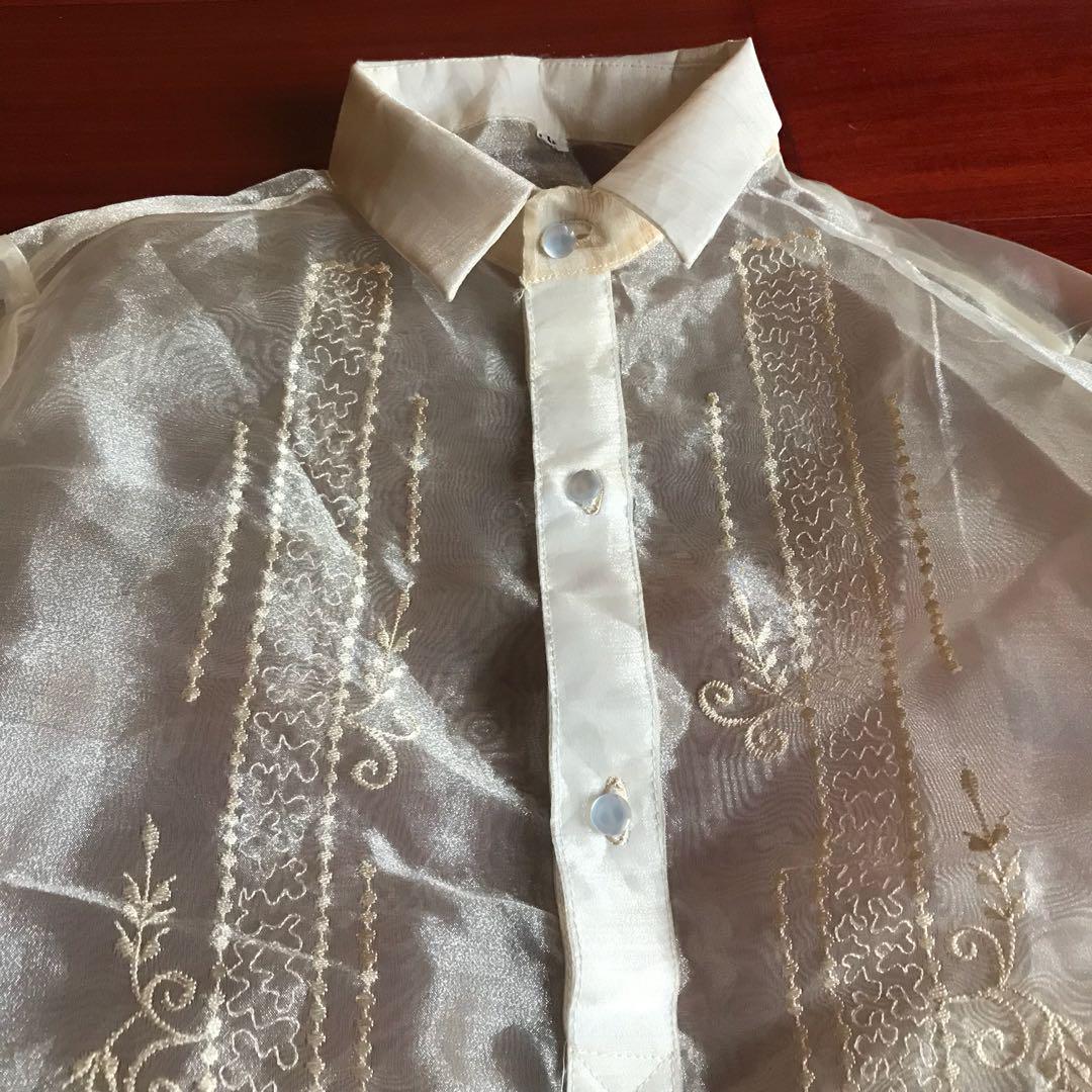 Buwan ng Wika Costume - Barong Tagalog and slacks, Babies & Kids ...