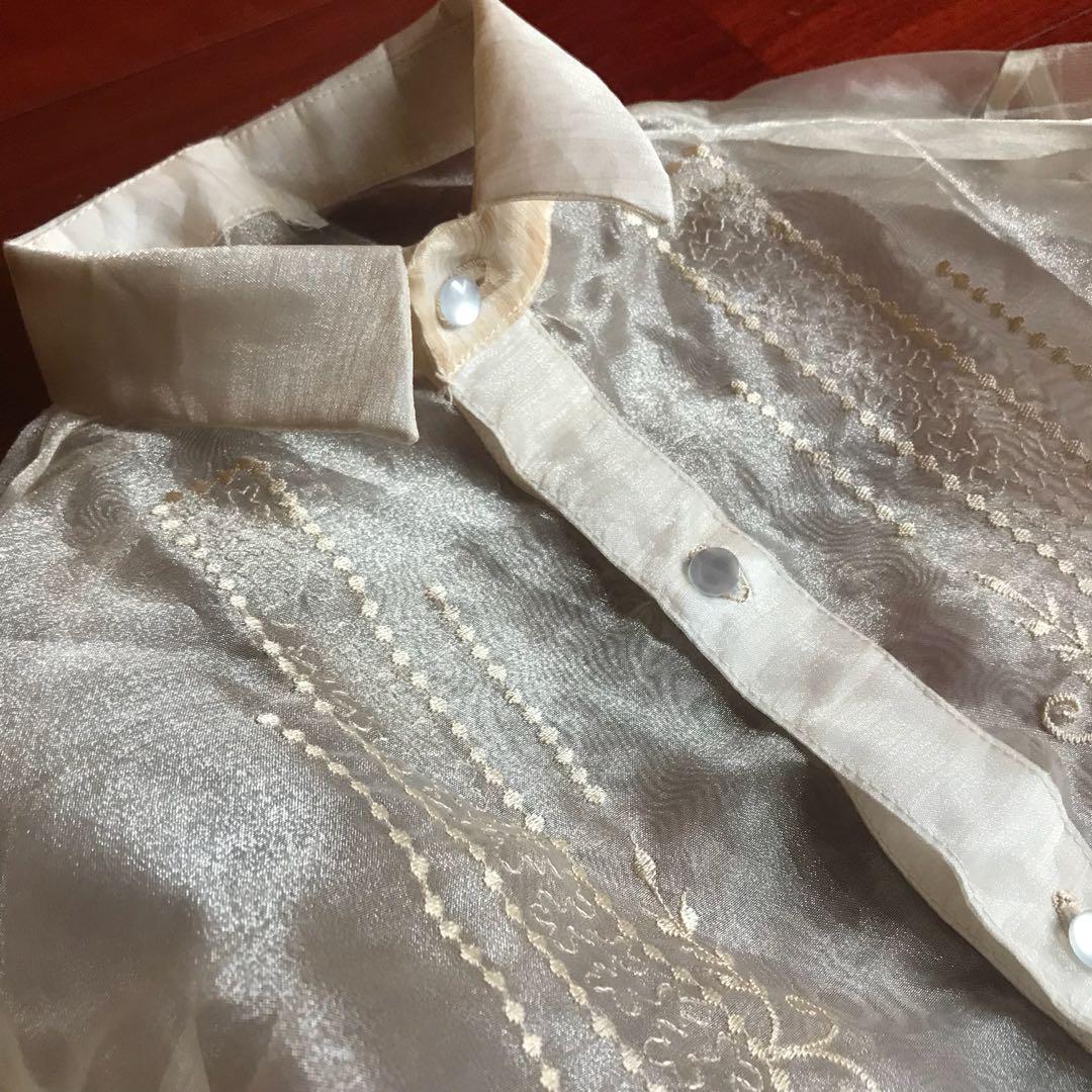 Buwan ng Wika Costume - Barong Tagalog and slacks, Babies & Kids ...