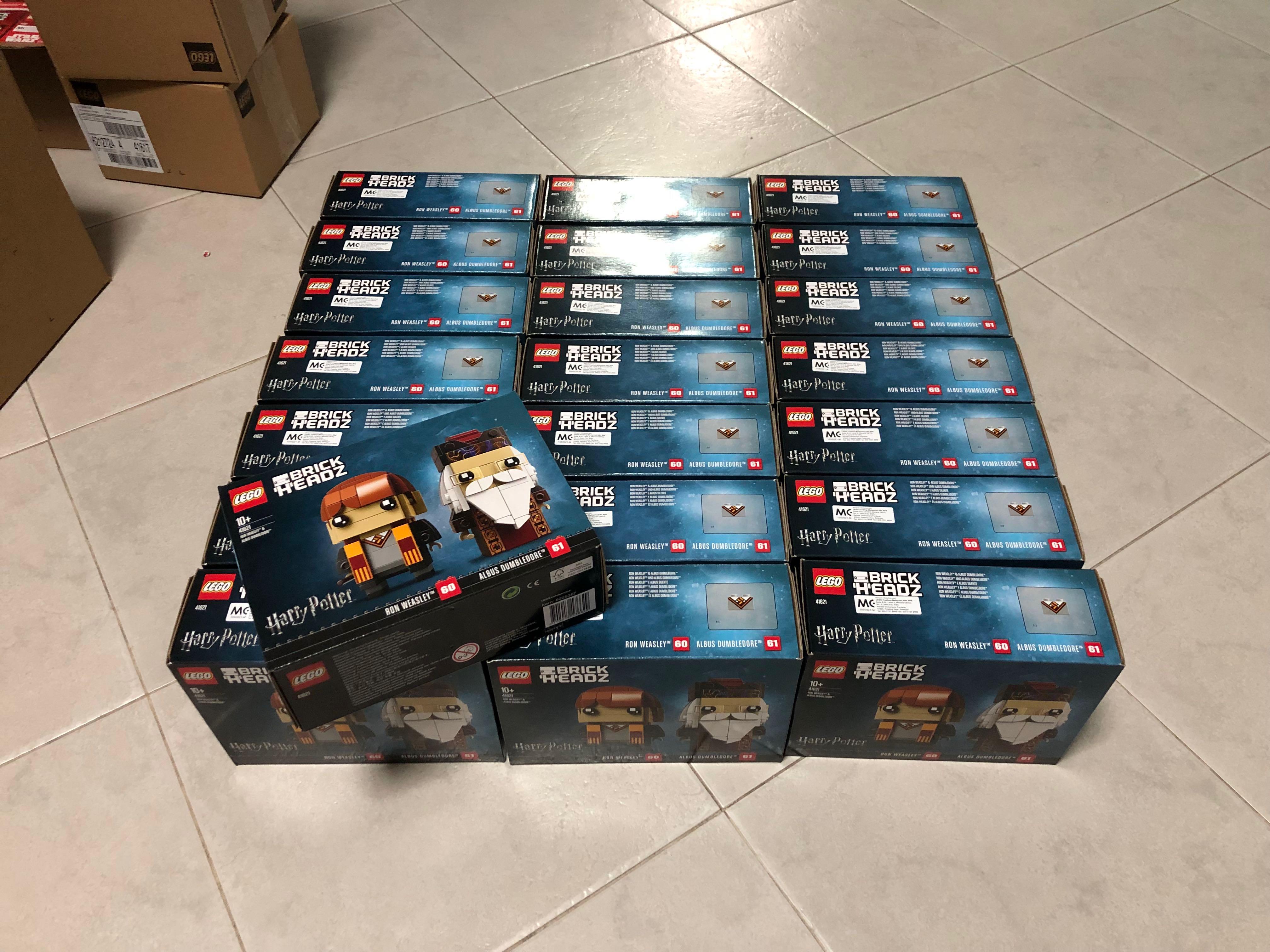 Lego BrickHeadz Ron Weasley and Albus Dumbledore 41621, Hobbies & Toys ...