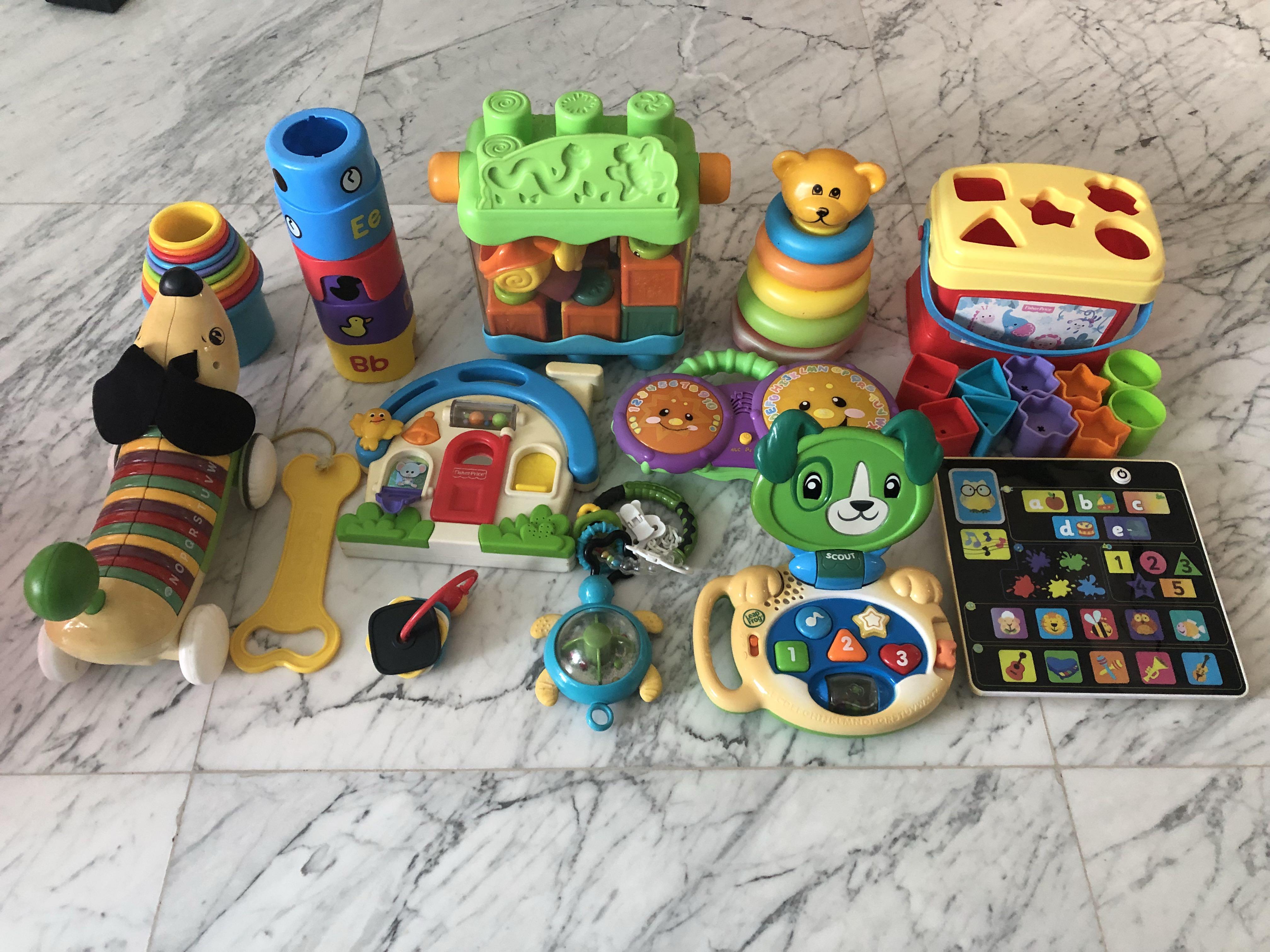 Fisher Price Leap Frog Toys for learning ABC and shapes, Hobbies & Toys ...