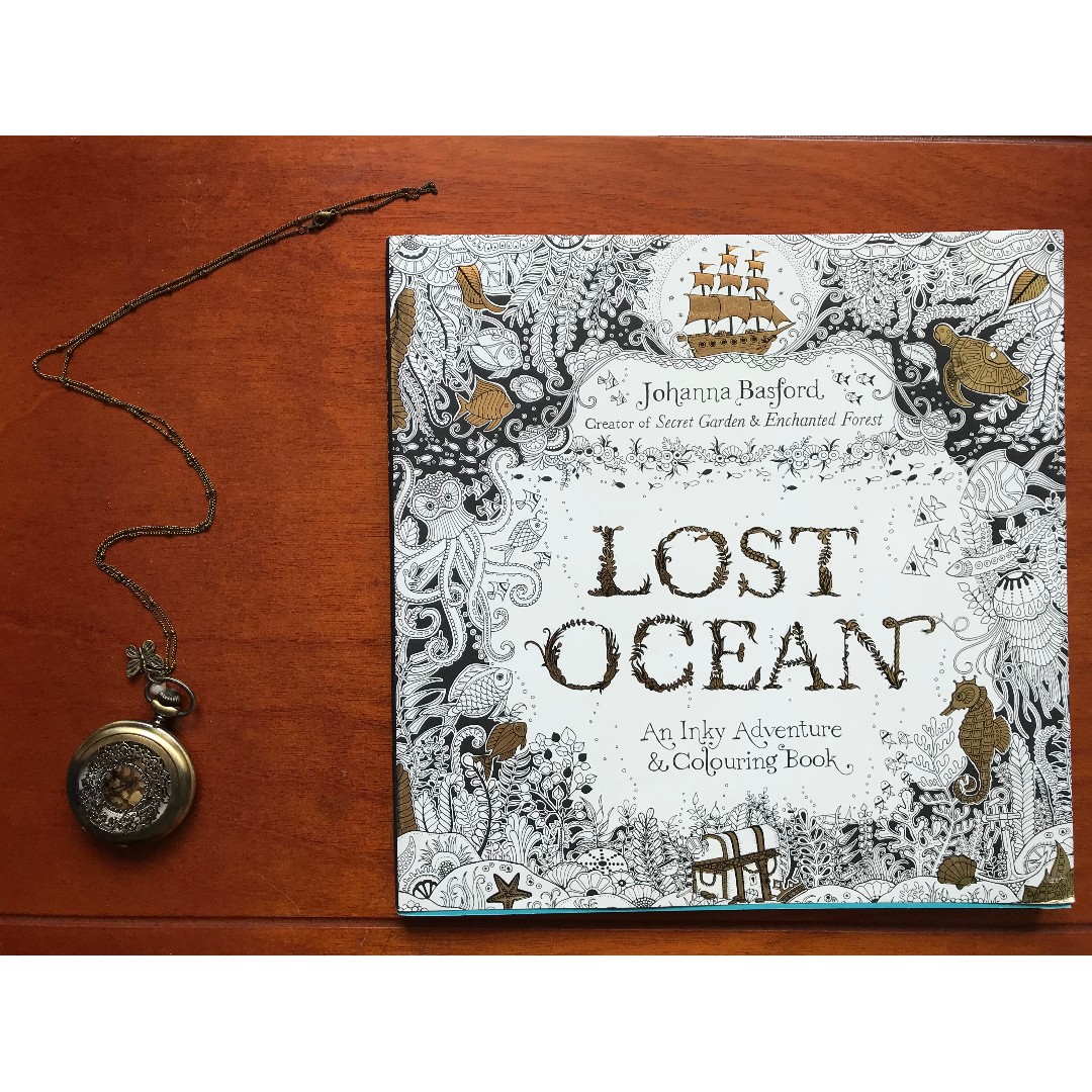 Lost Ocean: An Inky Adventure and Colouring Book for Adults By Johanna ...