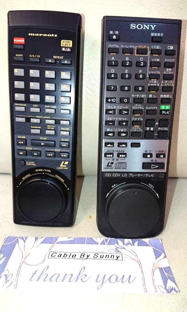 Marantz/Sony LD player remote control., Electronics, Audio on Carousell