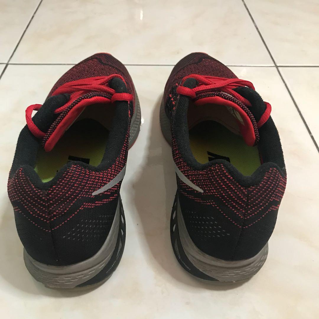 Nike Zoom Red and Black Running Shoes for Men, Men's Fashion, Footwear ...