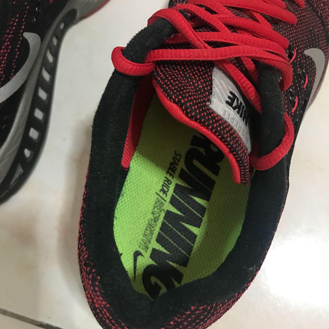 Nike Zoom Red and Black Running Shoes for Men, Men's Fashion, Footwear ...