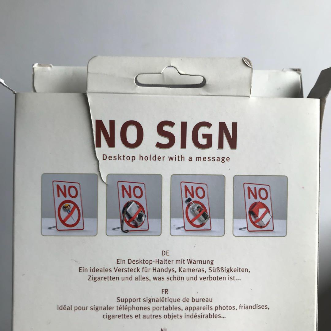 NO sign board, Furniture & Home Living, Cleaning & Homecare Supplies ...