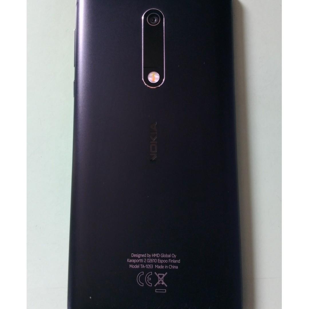 Nokia 5 Smartphone 16GB Dual SIM 4G LTE Fingerprint Scanner TA-1053 ...